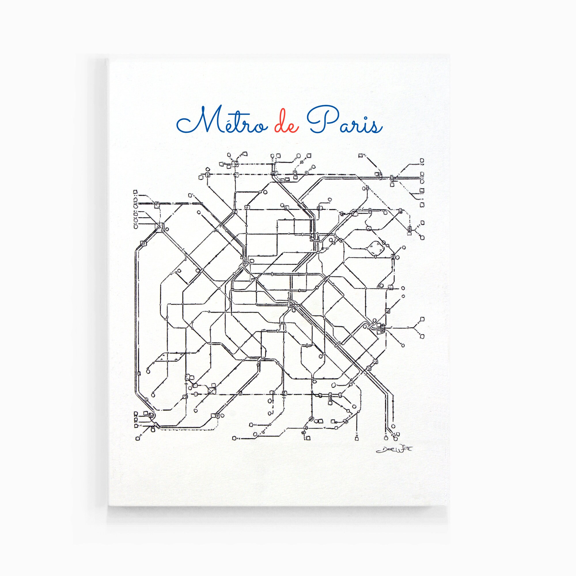 Paris Metro Map Art Print Métro De Paris - Etsy