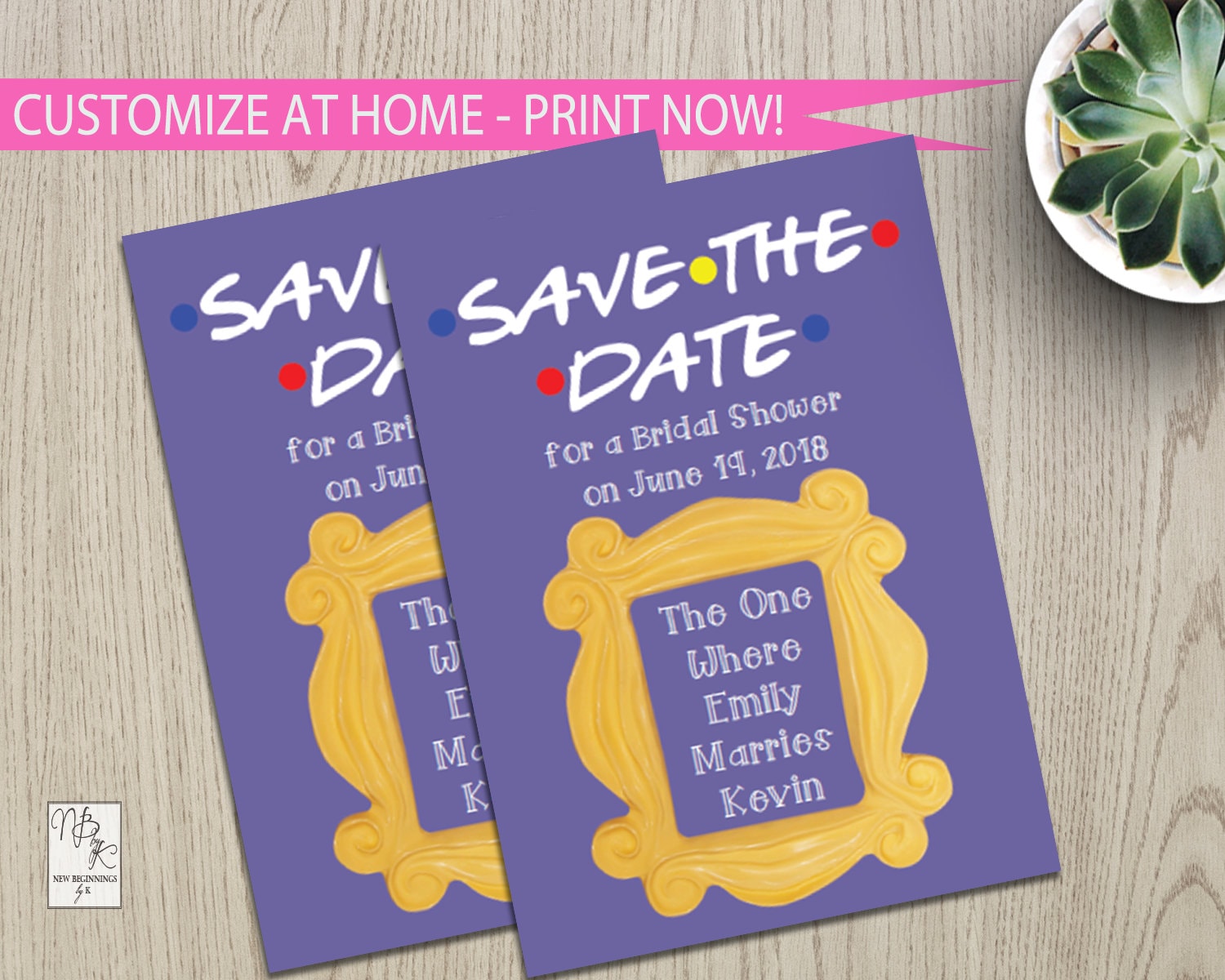 Editable / Friends / TV Show Bridal Shower Invitation / Bachelorette ...