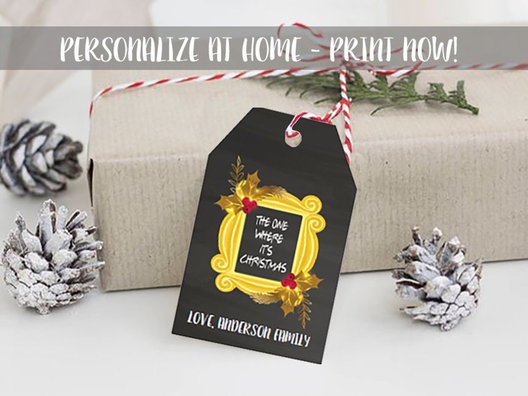 Friends / TV Show / Christmas / Friendsmas / Personalized / Favor ...