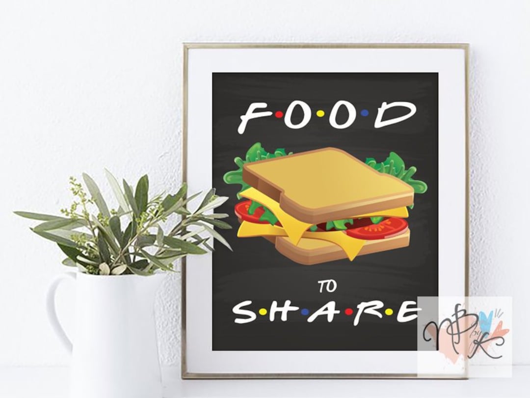 Friends / Tv Show / Theme / Printable / Food / Signs / Labels / Table ...