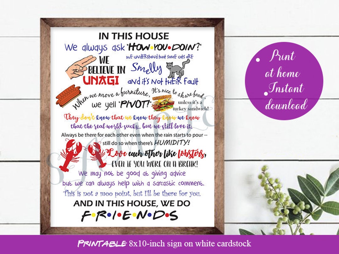 Friends TV Show / in This / House / Home / Theme / Bridal Shower ...