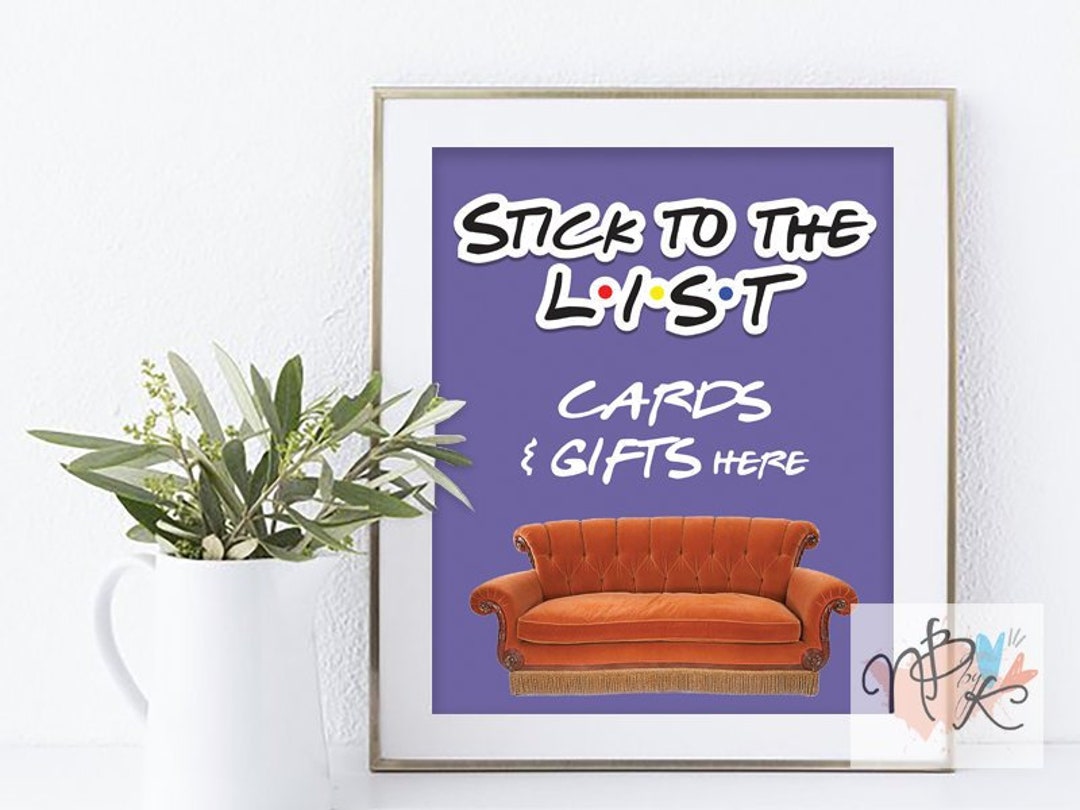 Friends / Tv Show / Theme / Gifts / Cards / Sign / Wedding / - Etsy