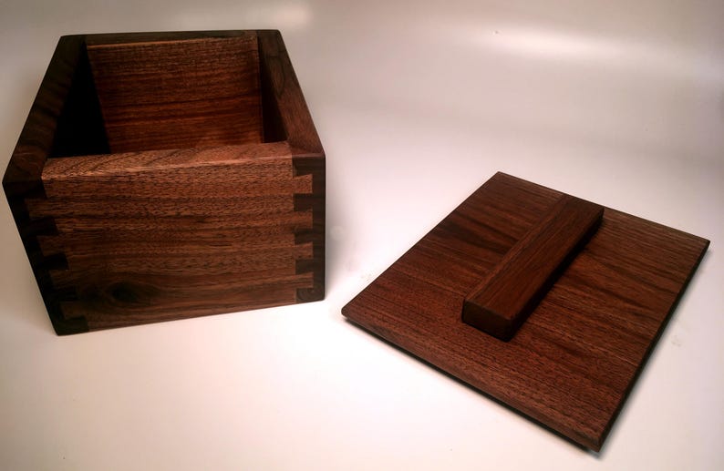 Dovetailed Walnut - Keepsake Box - Etsy