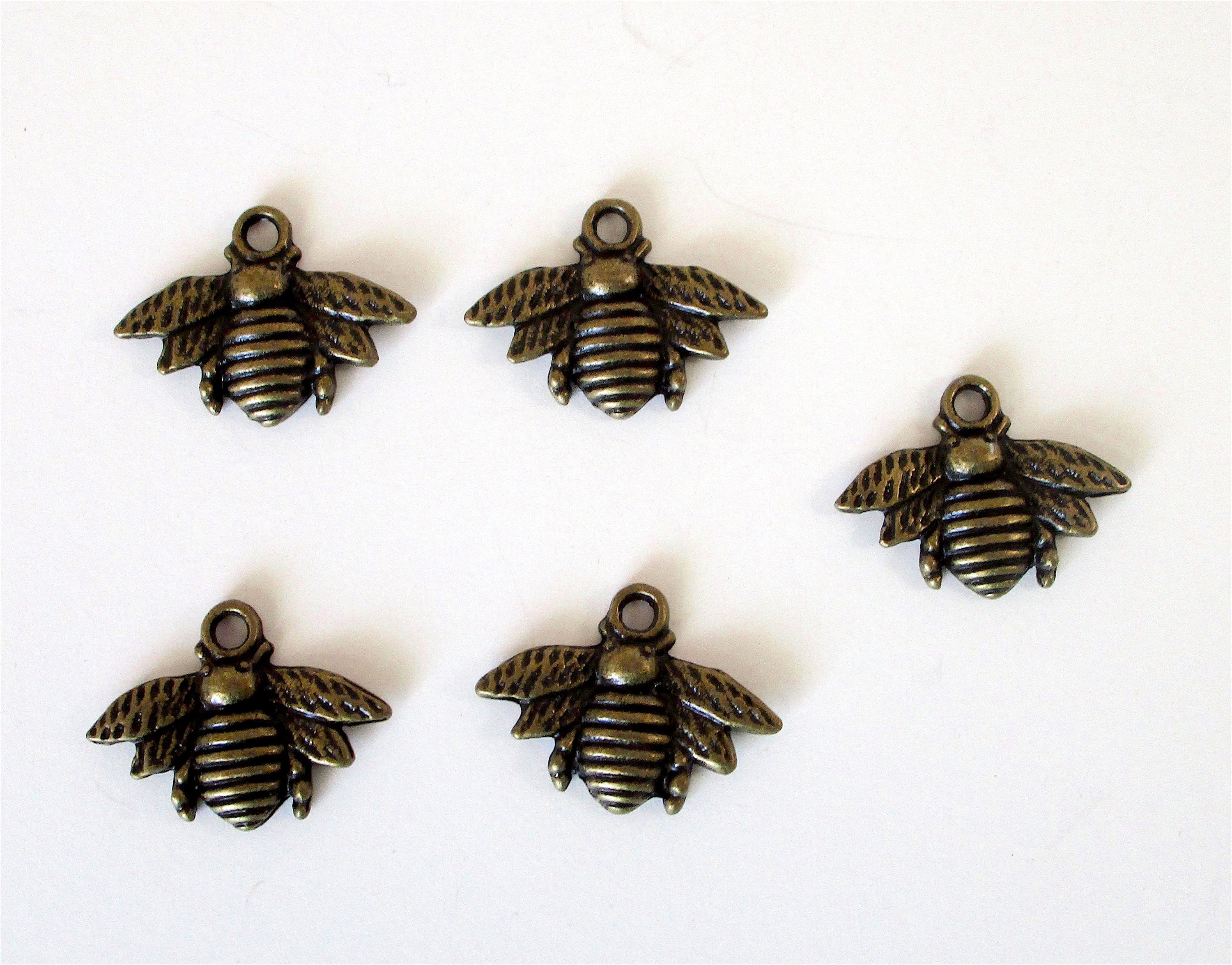 Bee Charm Honey Bee Charm Bumble Bee Charm Cute Bee Jewelry | Etsy