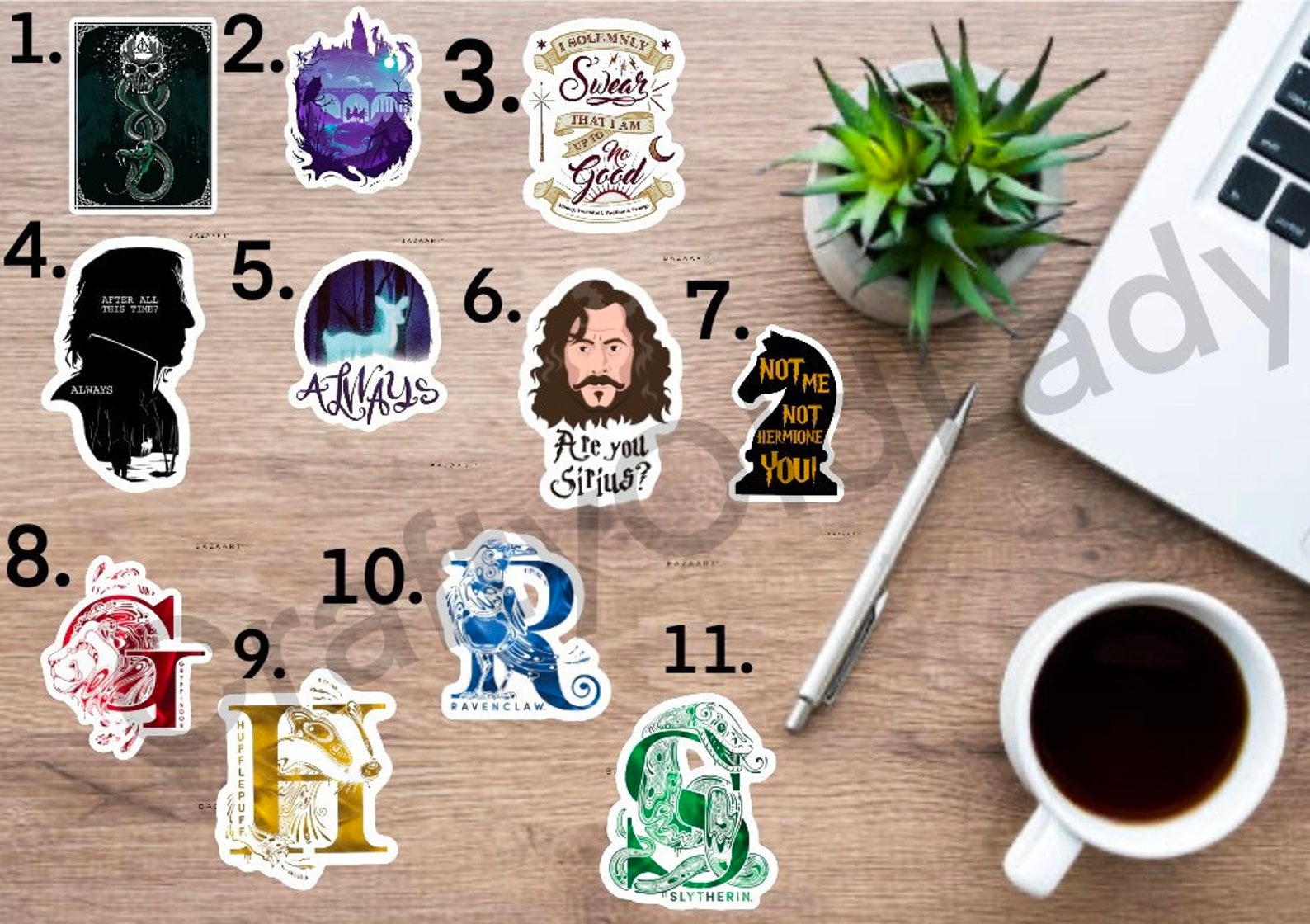 Wizard Stickers - Etsy