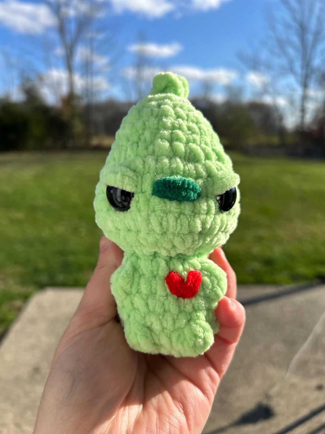 Crochet Green Mean Guy - Etsy