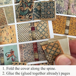 Dollhouse Miniature Books Covers 1/12 Scale and Half Scale DIGITAL ...