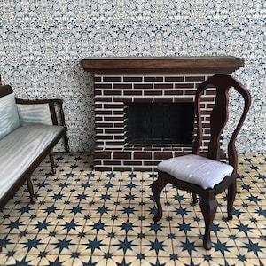 Dollhouse Floor Tile 1:12 Scale Miniature - Size 8.5"x11" and 11"x17 ...