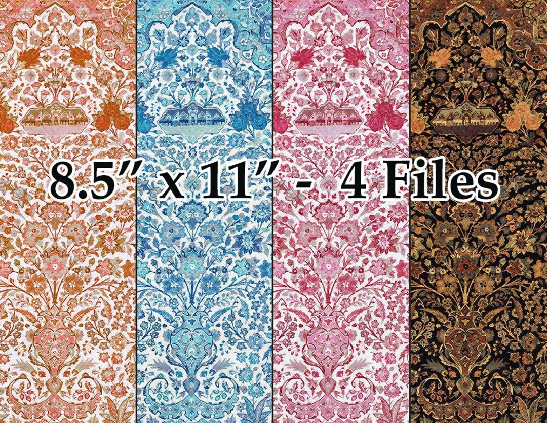 Dollhouse Wallpaper Printable Miniature 5 Files DIGITAL DOWNLOAD - Etsy