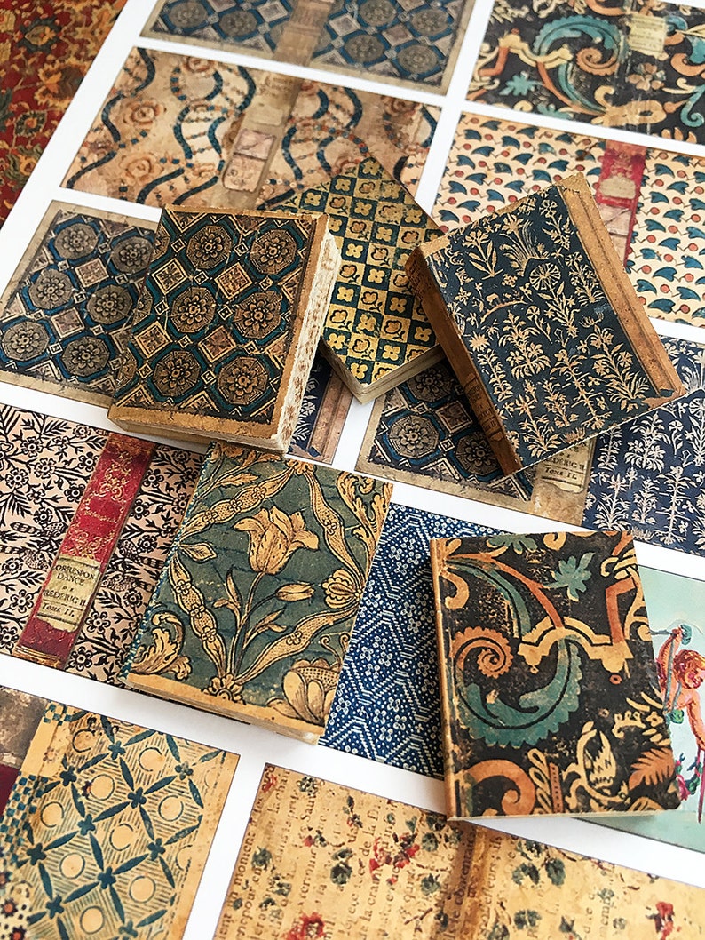 Dollhouse Miniature Books 1/12 Scale and Half Scale DIGITAL - Etsy