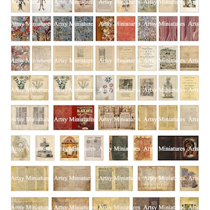 Dollhouse Miniature Books Easy Tutorial and Covers Antique Medieval 1: ...