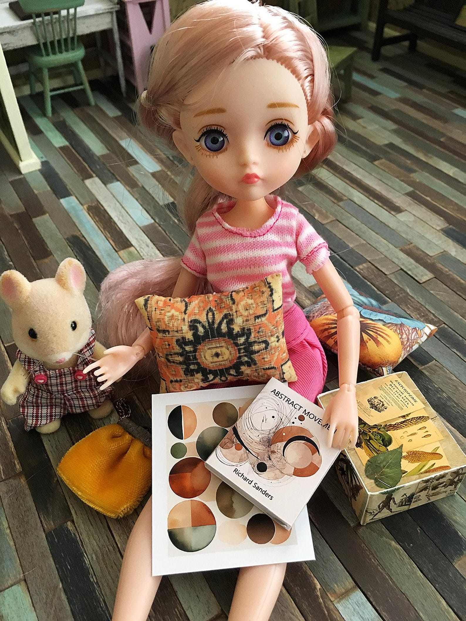 Dollhouse Miniature Book Covers Modern Home Interior Design 1:6 and ...