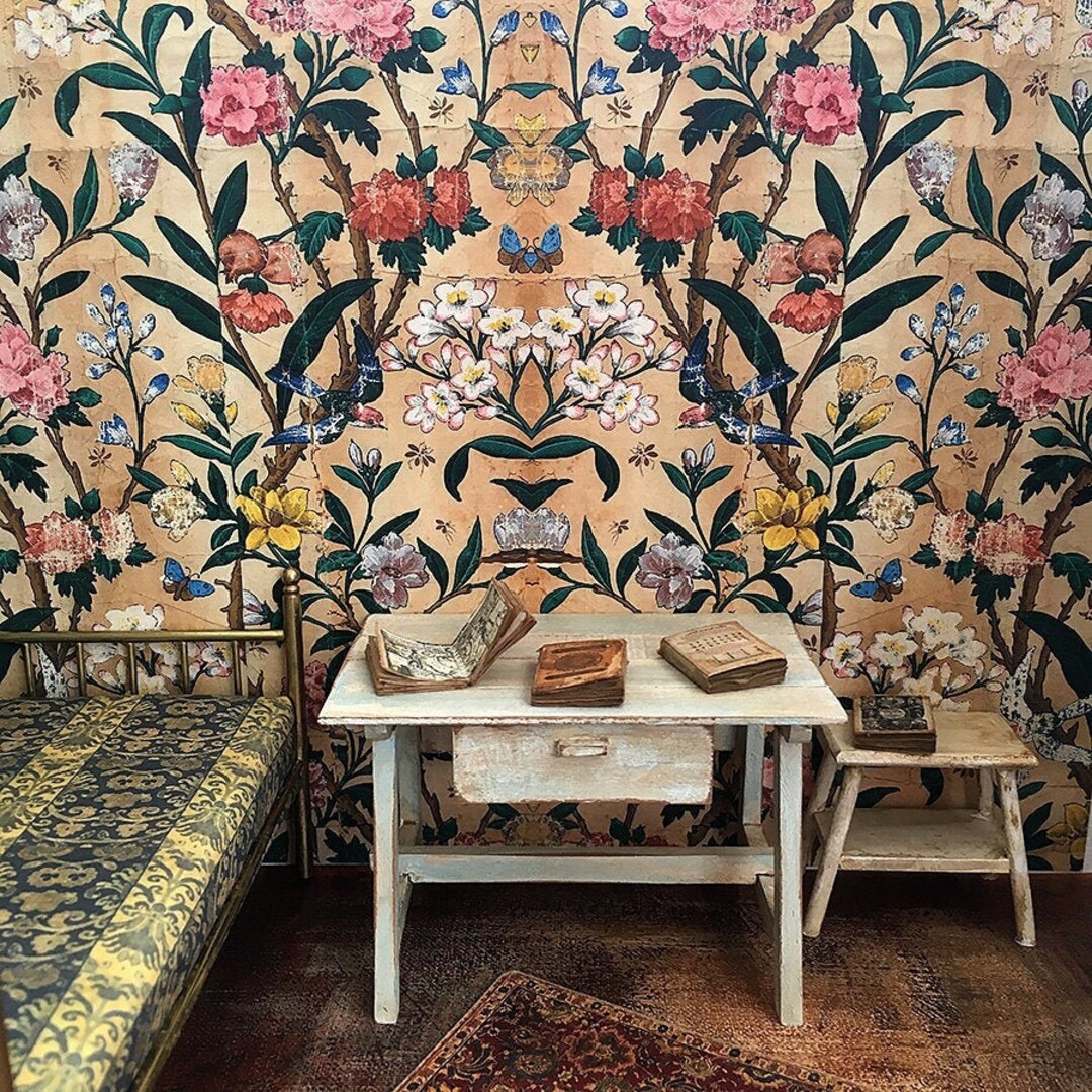 Dollhouse Wallpaper 1:12 Scale Miniature Dollhouse Decor Wall Covering ...