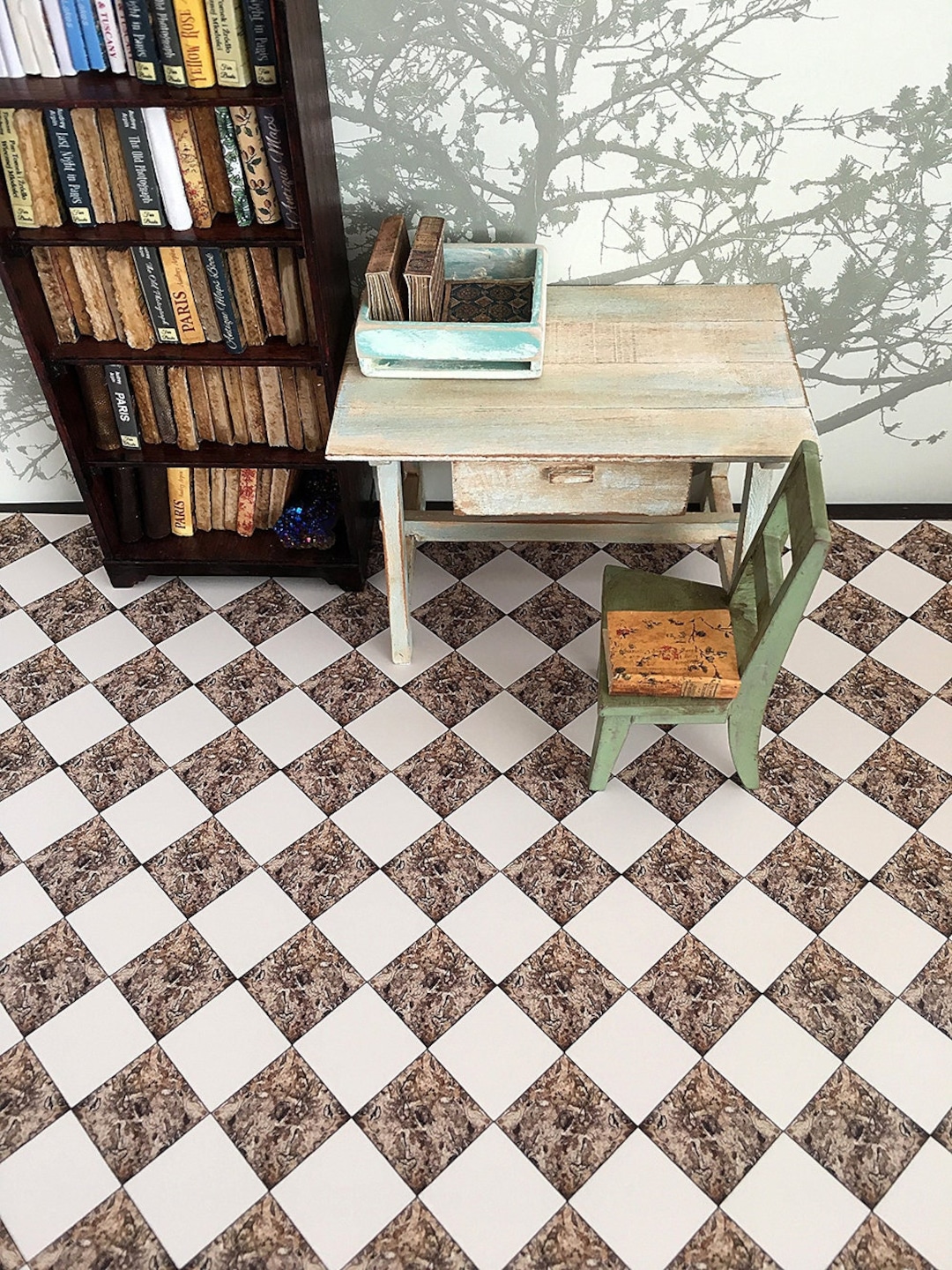 Dollhouse Miniature Floor PRINTABLE DIGITAL DOWNLOAD - Etsy