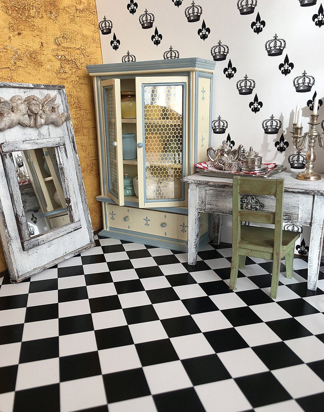 Dollhouse Miniature Floor 1:12 Scale Tile Flooring DIGITAL DOWNLOAD - Etsy