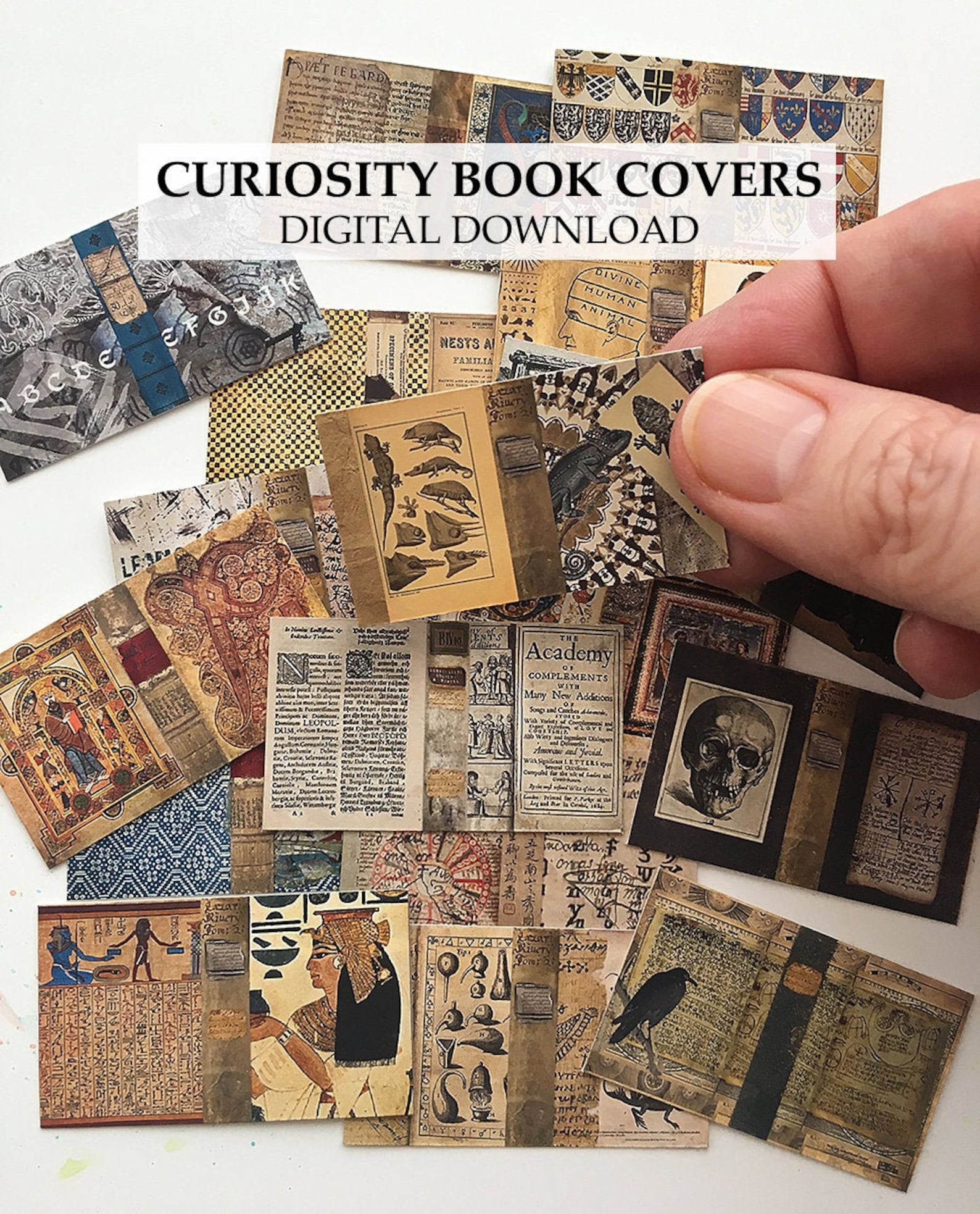 Dollhouse Miniature Books 1/12 and Half Scale DIGITAL DOWNLOAD - Etsy