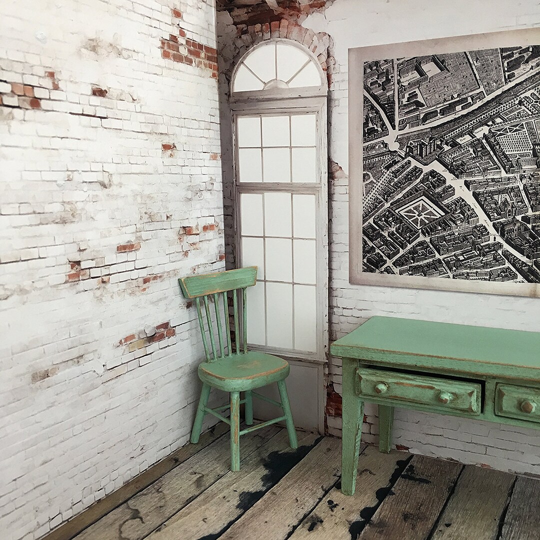 Miniature 1:12 Scale Wallpaper Brick Wall DIGITAL DOWNLOAD Printable - Etsy