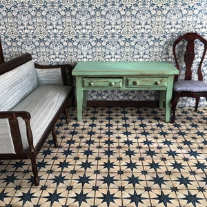 Dollhouse Floor Tile 1:12 Scale Miniature - Size 8.5"x11" and 11"x17 ...