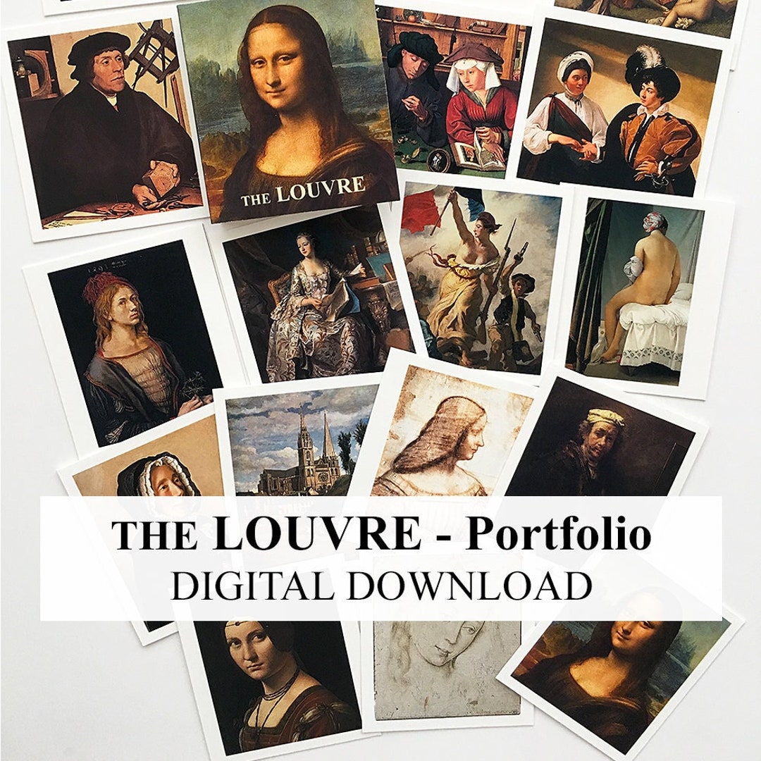 Dollhouse Miniature LOUVRE Paintings Printable DIGITAL DOWNLOAD - Etsy UK