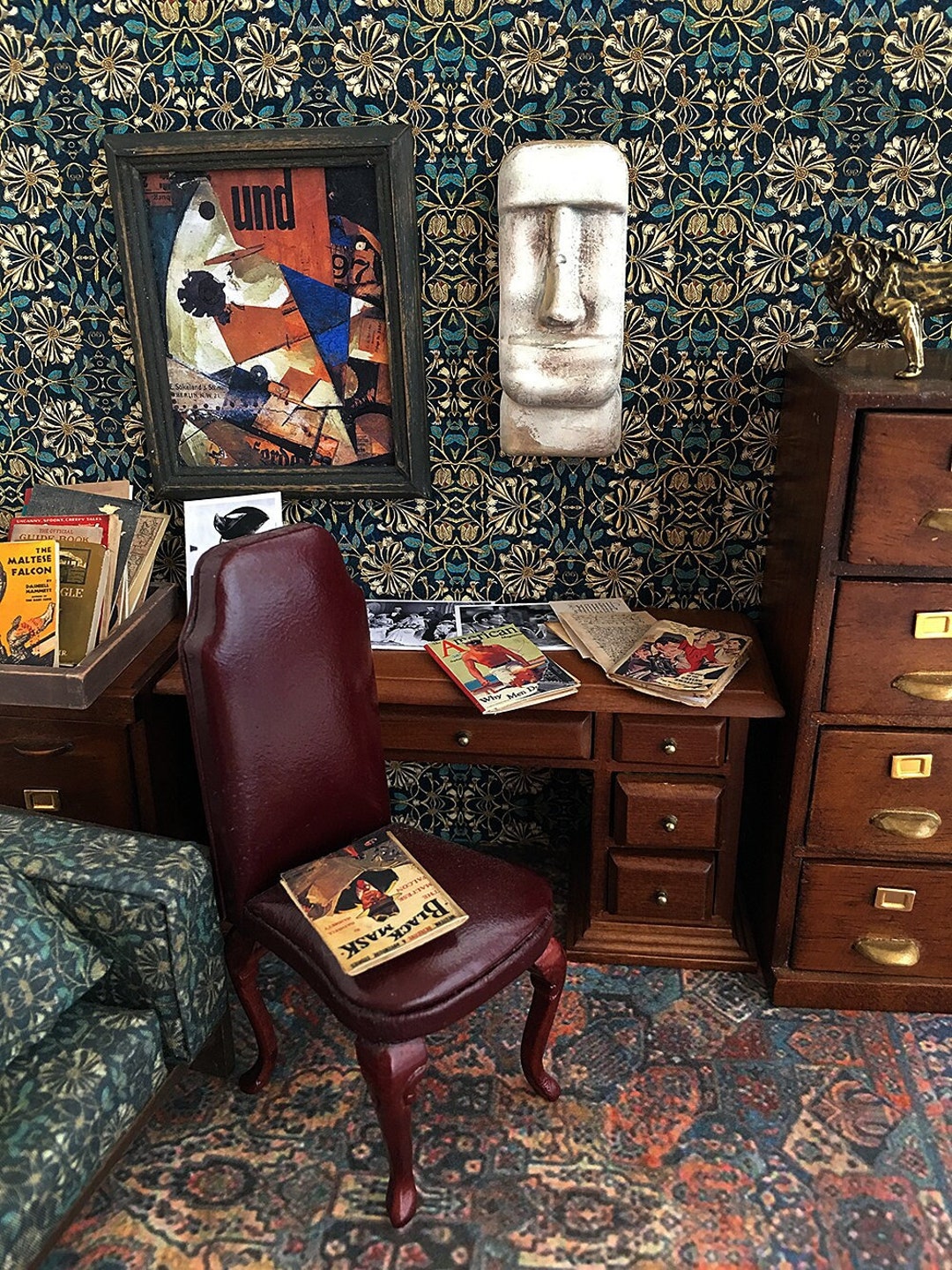 Dollhouse Miniature Interior Designer Set 1:12 Scale Art Deco 1930s ...