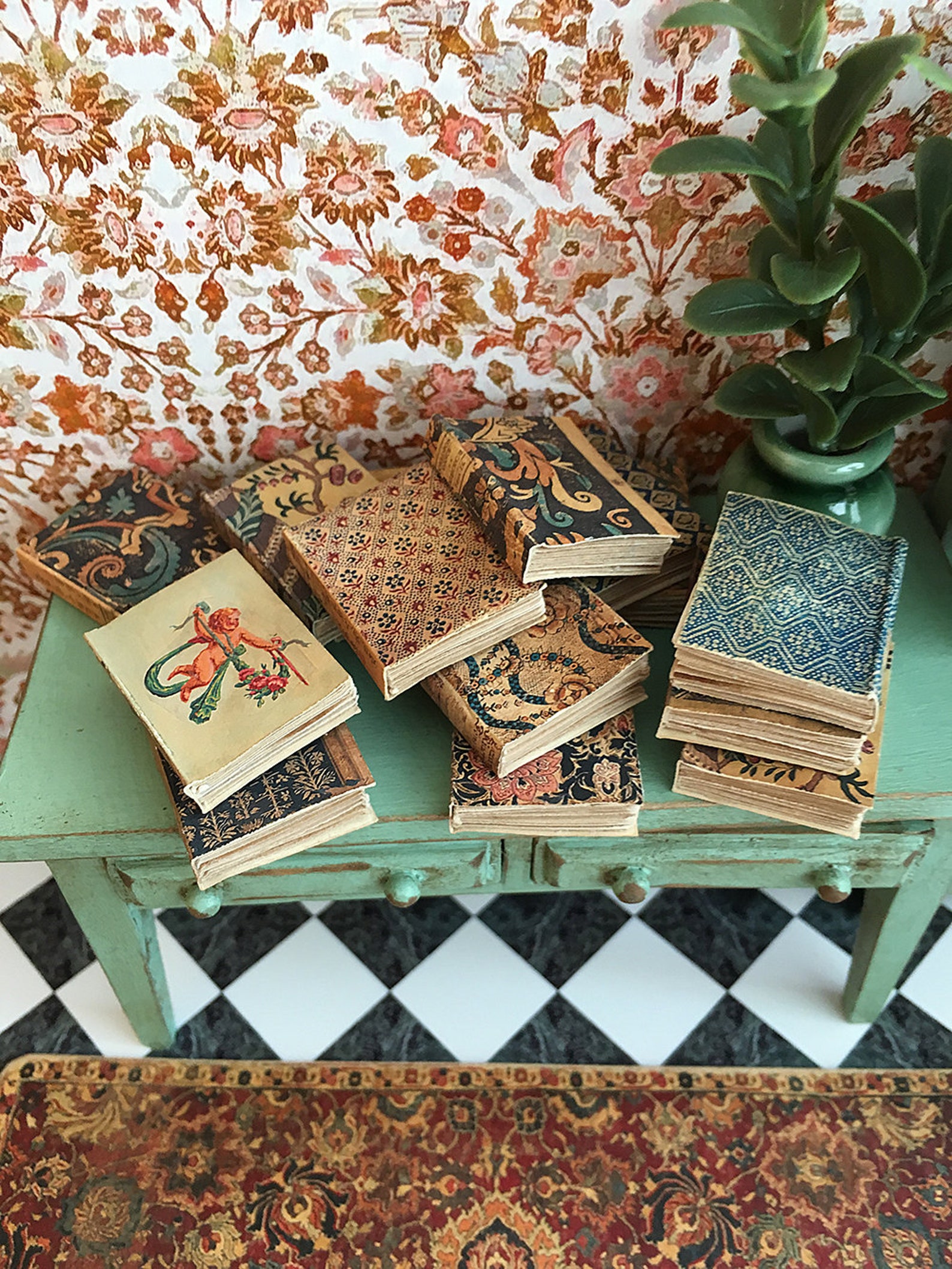 Dollhouse Miniature Books 1/12 Scale and Half Scale DIGITAL - Etsy