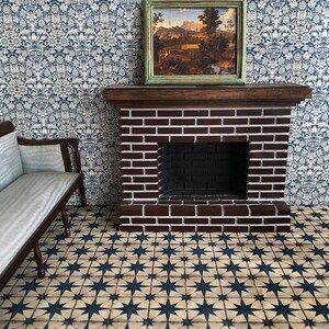 Dollhouse Floor Tile 1:12 Scale Miniature - Size 8.5"x11" and 11"x17 ...