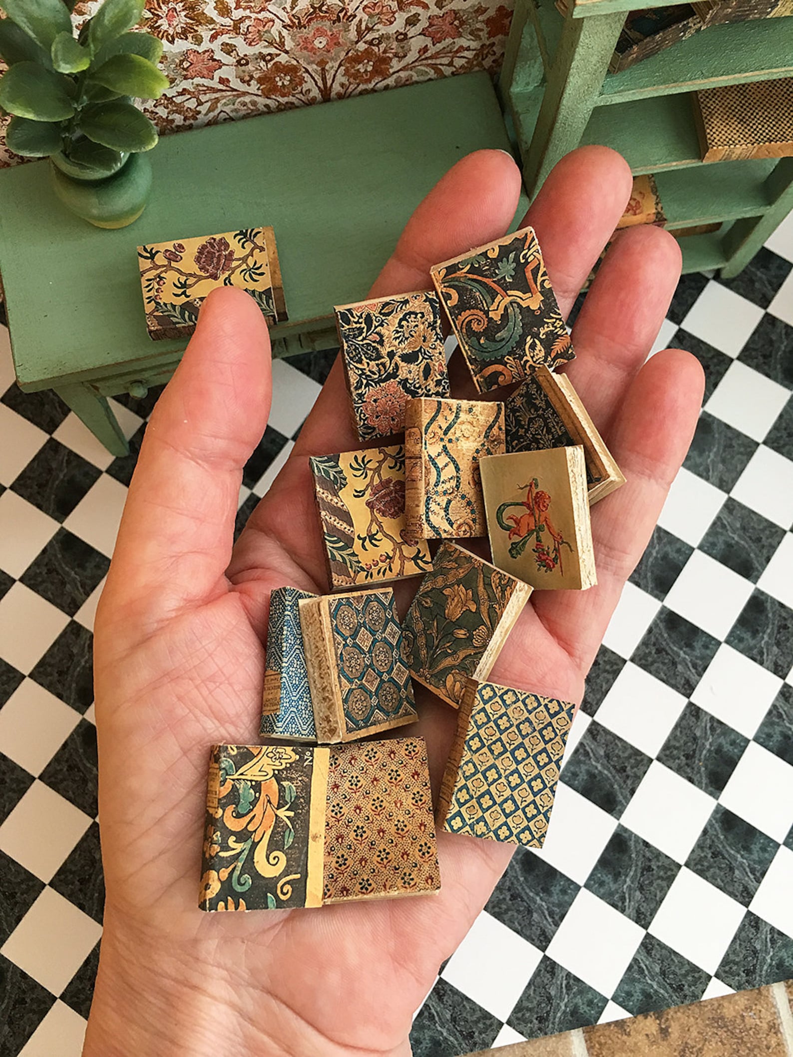 Dollhouse Miniature Books 1/12 Scale and Half Scale DIGITAL - Etsy