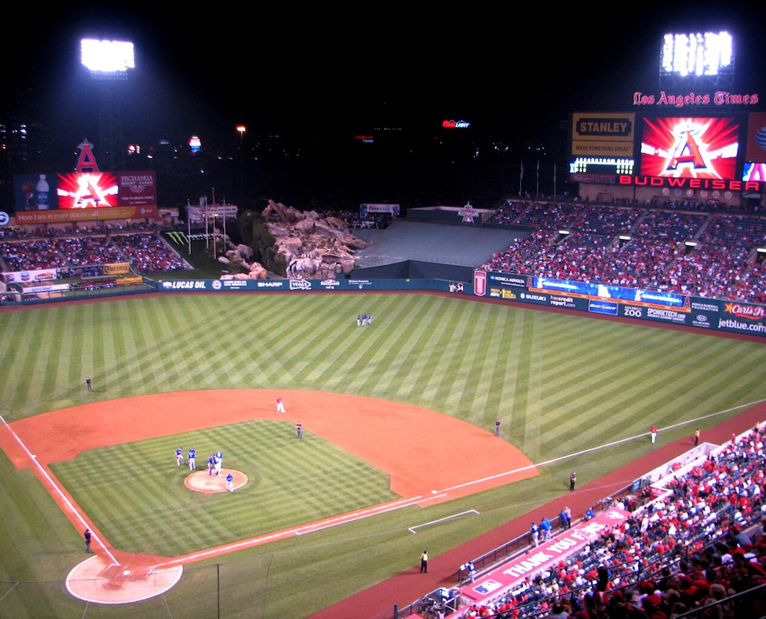 Los Angeles Angels of Anaheim Stadium Ballpark Photo Digital Download ...