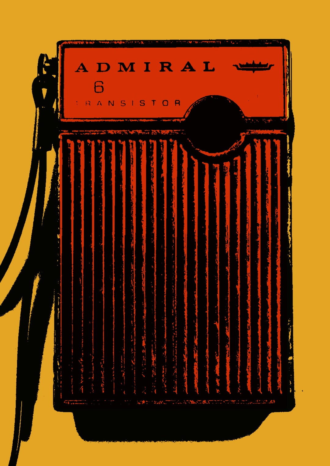 Transistor Radio Vintage 70's Art Print Pop Art 11 X 17 - Etsy
