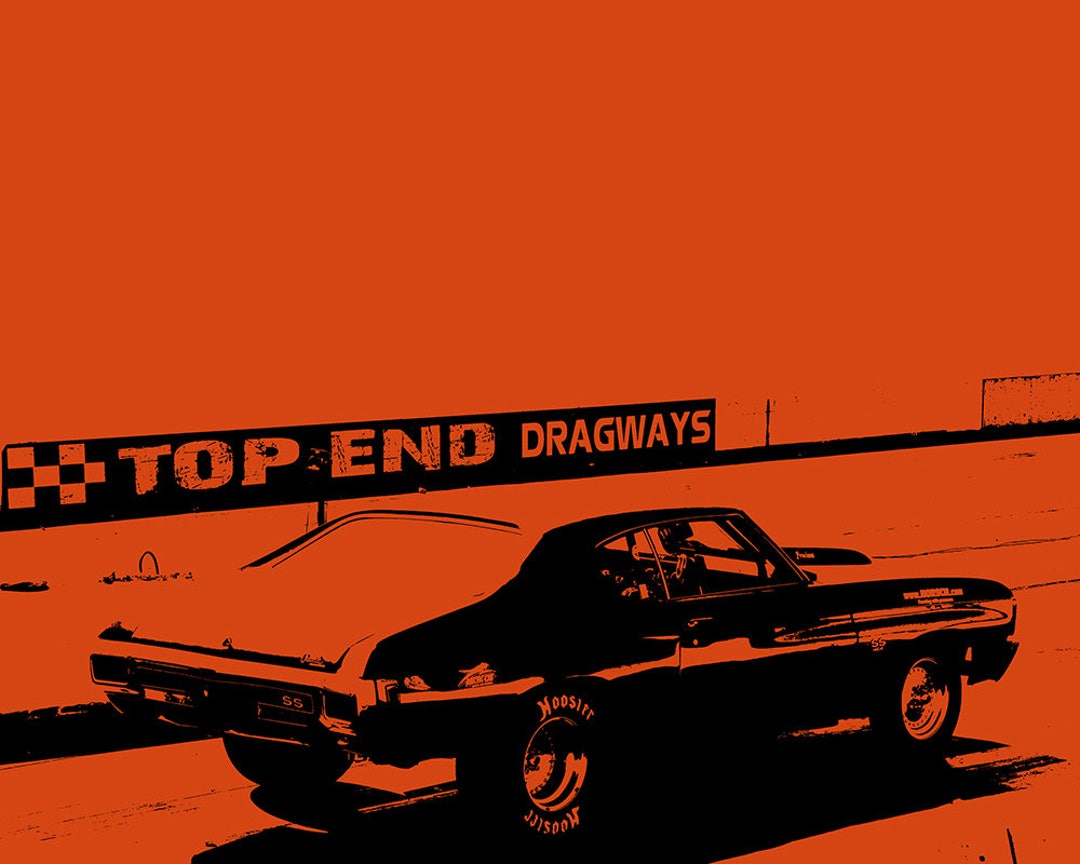 Chevy Chevelle SS Drag Racing Art Print Digital Download Classic ...