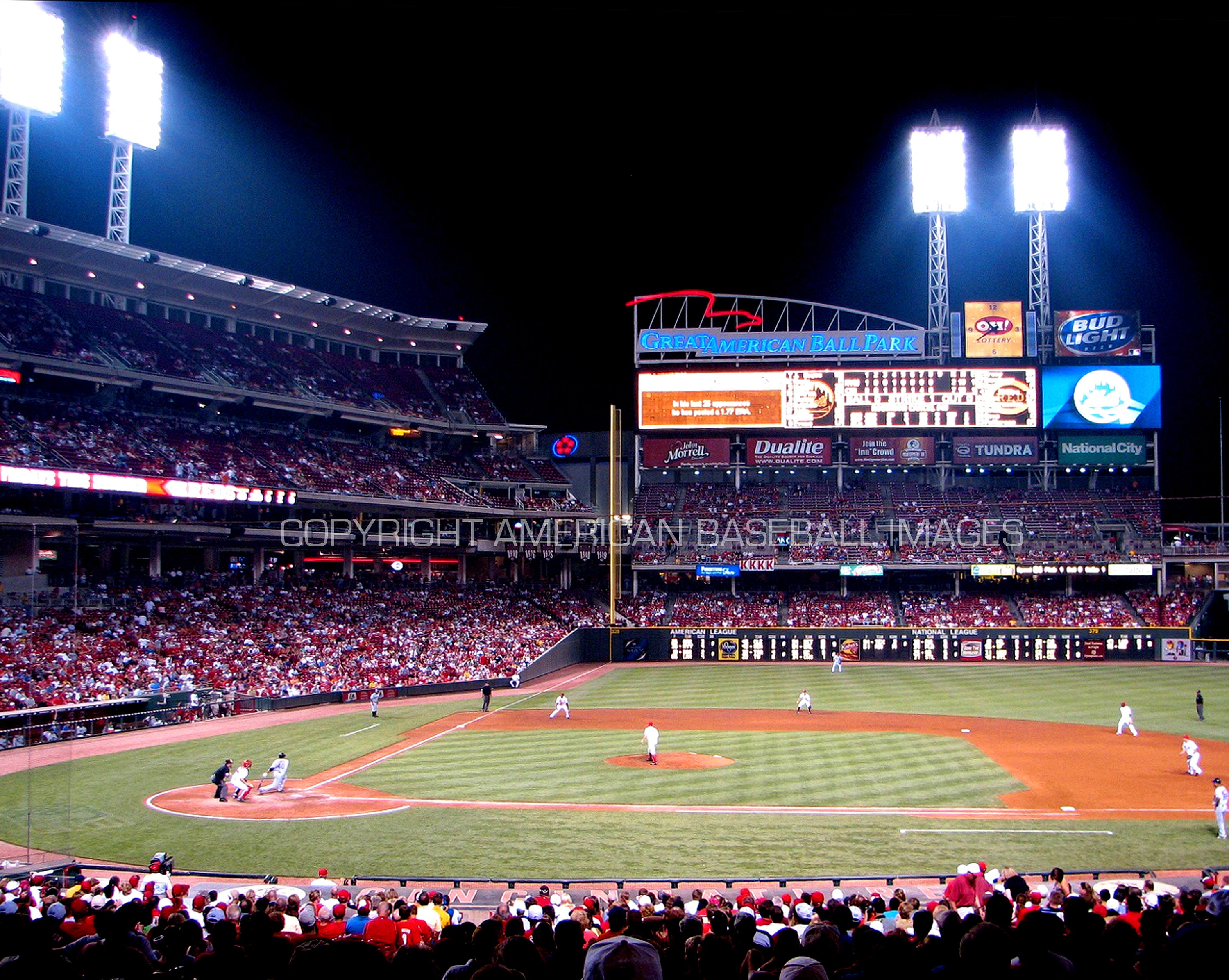 Cincinnati Reds Great American Ballpark Night Photograph - Etsy