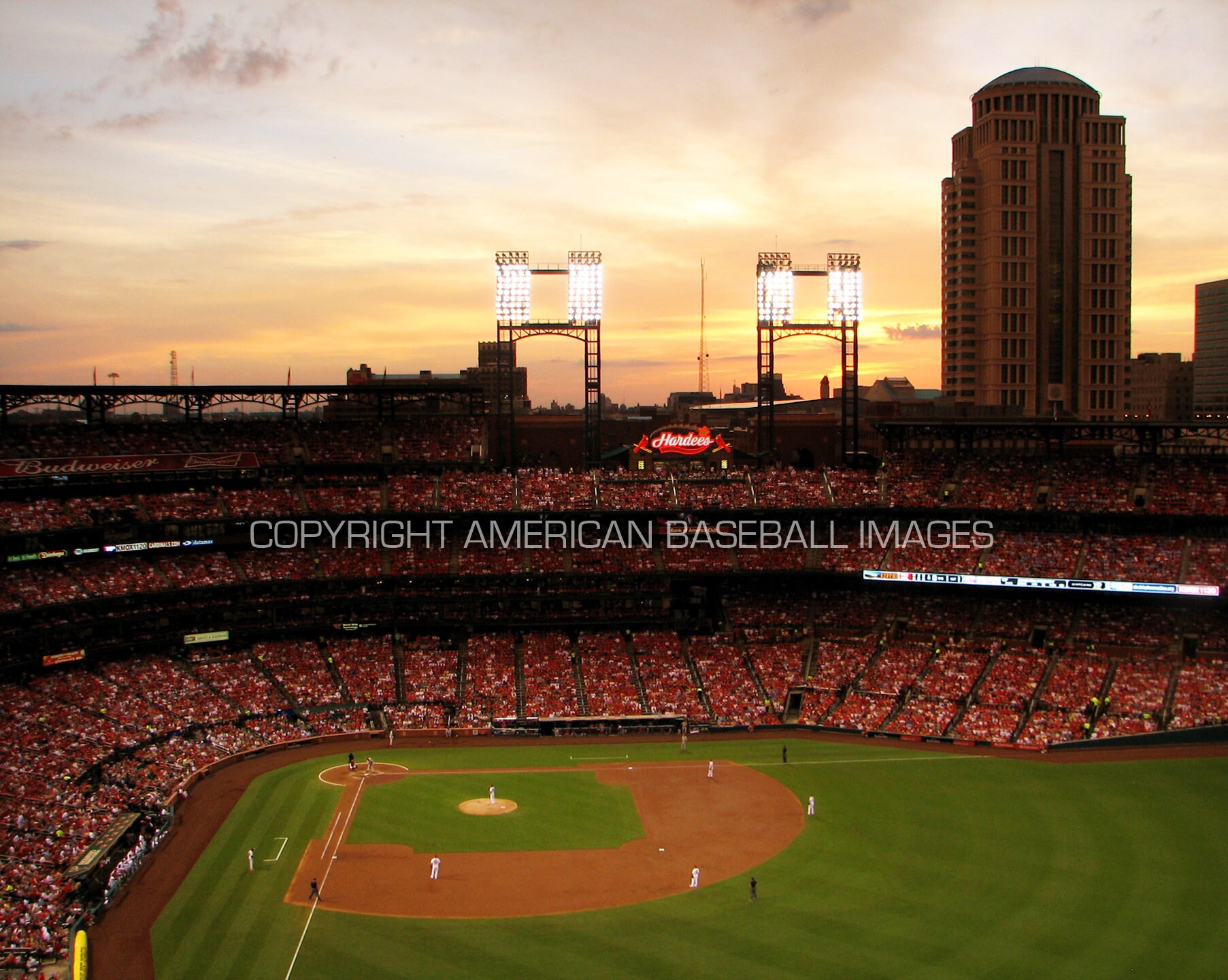 Saint Louis Cardinals Busch Stadium Sunset Photograph Digital Download ...