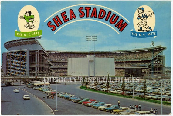 Shea Stadium Vintage Postcard Reproduction Art Print New York | Etsy UK