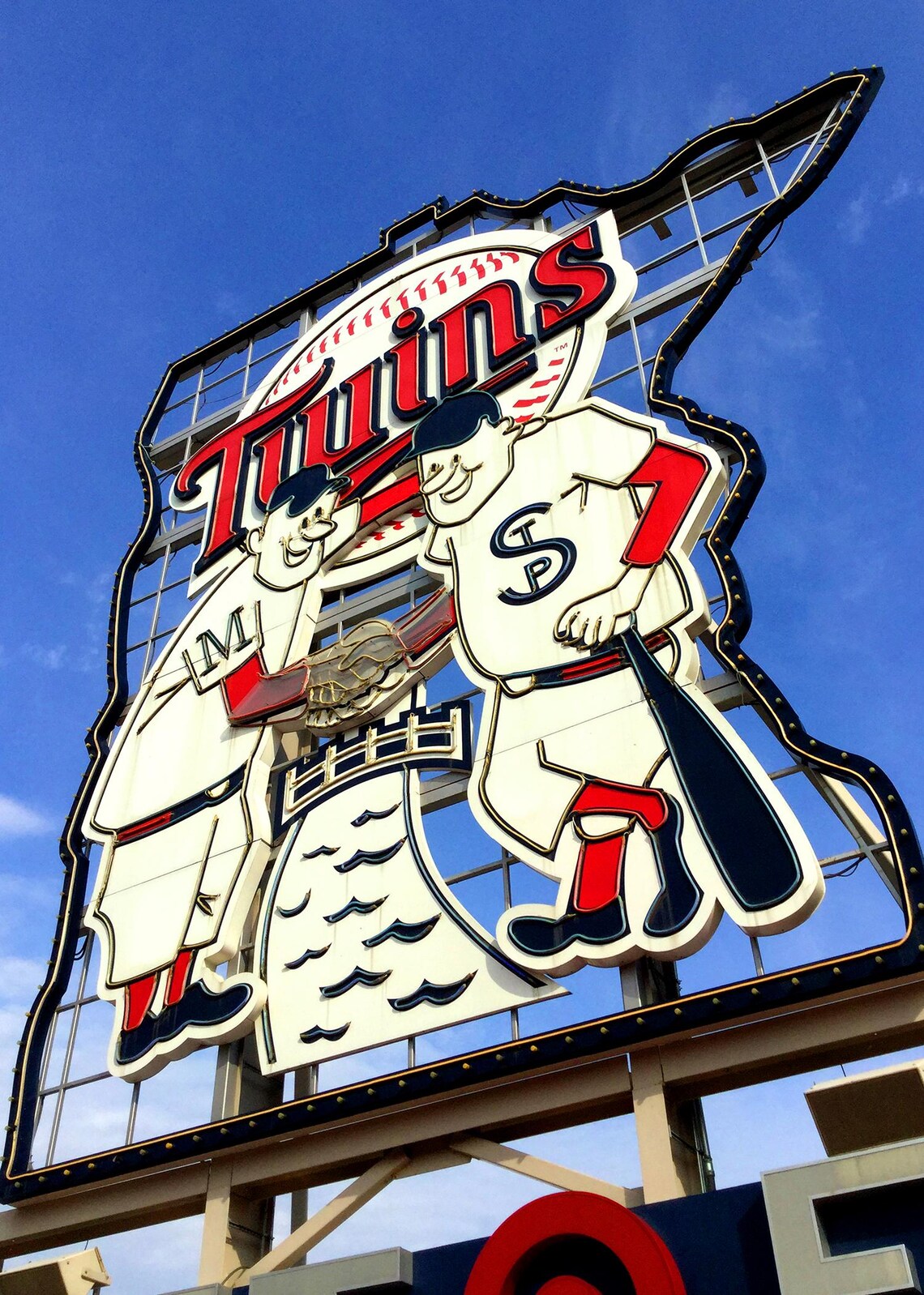 Minnesota Twins Target Field Minnie & Paul Sign Photograph Digital ...