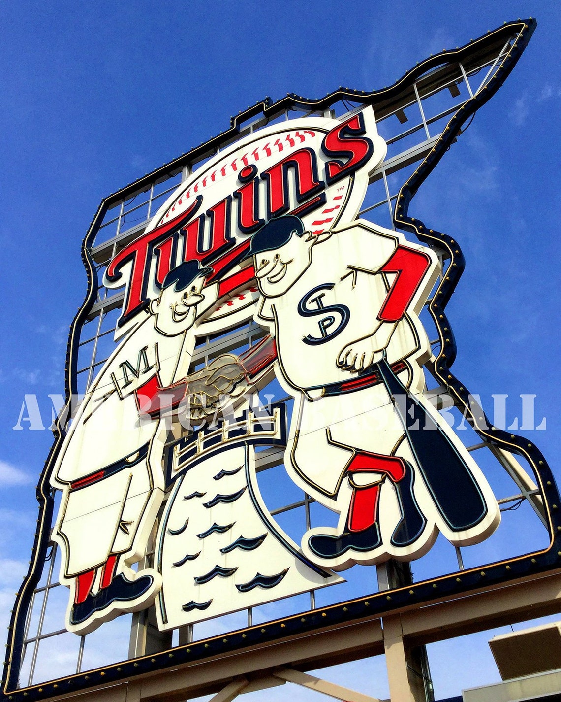 Minnesota Twins Target Field Minnie & Paul Sign Photograph Digital ...