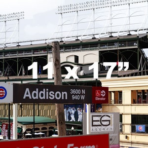 Chicago Cubs Wrigley Field Addison El Station Art Print or | Etsy