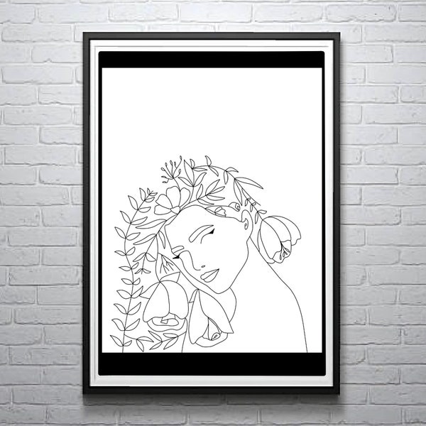 Women Line Drawing - Etsy