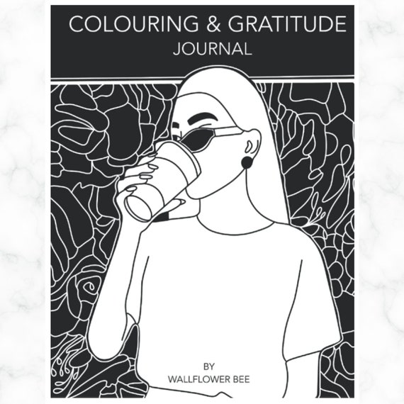 Colouring & Gratitude Journal Adult Colouring Book - Etsy