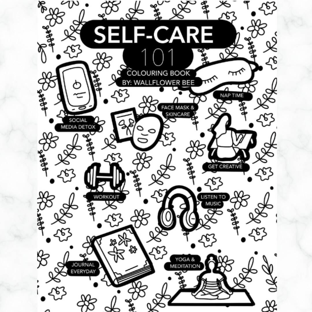 Self-care 101 Colouring Book for Her Adult Colouring Book - Etsy