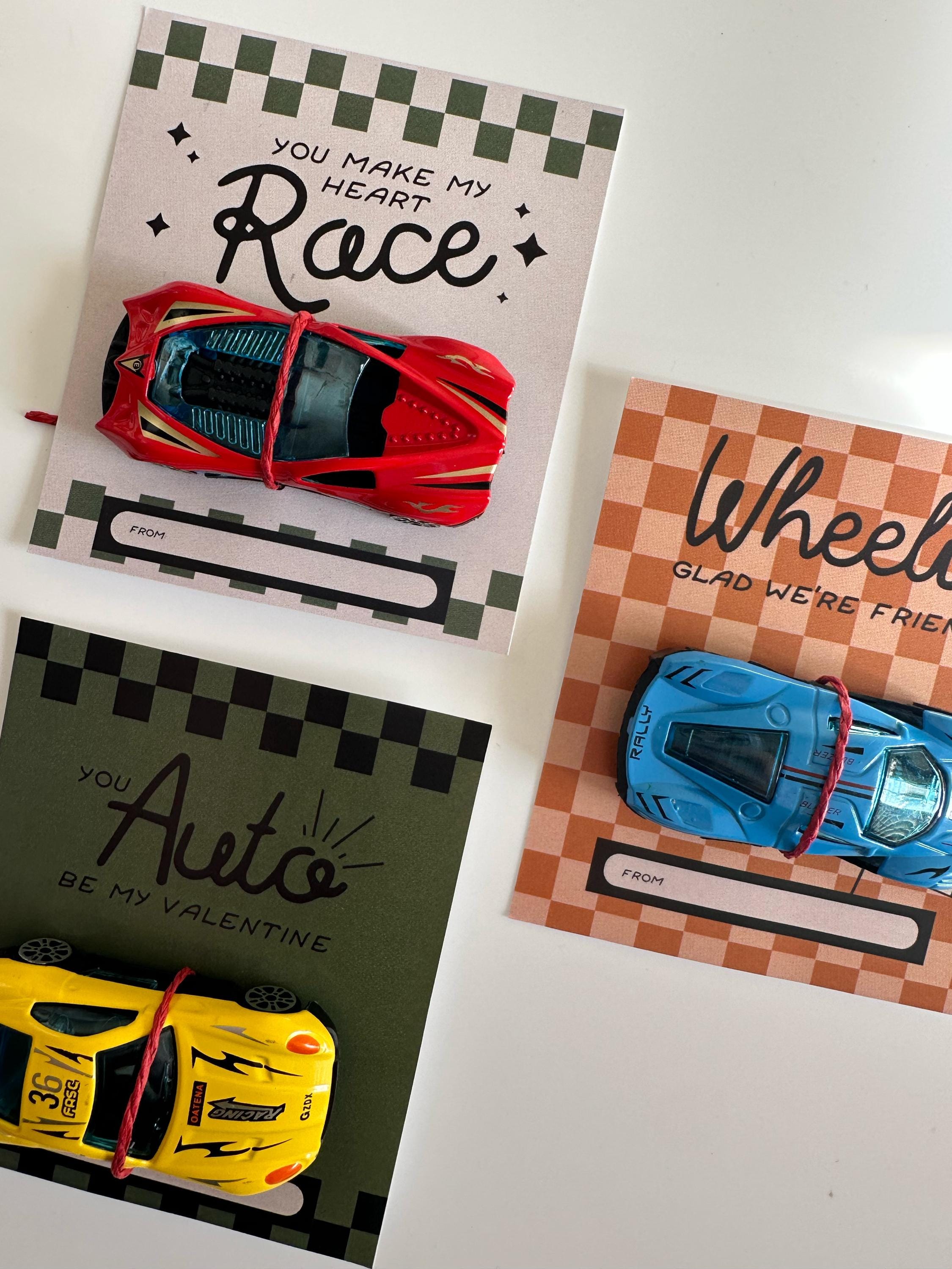 Car-themed Printable Valentine - Etsy