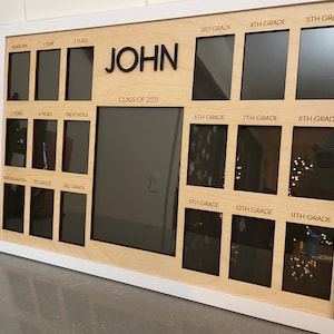 K-12 Newborn to Graduation Class Photo Frame | Personalized School ...