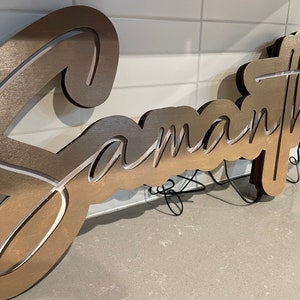 Faux Neon LED Light up Sign | Offset Shape | Business Logo Home Bedroom ...