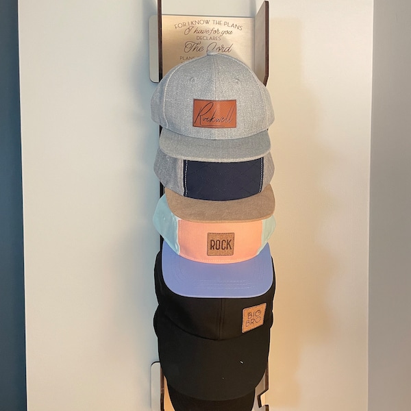 Baseball Cap Wood Rack - Etsy