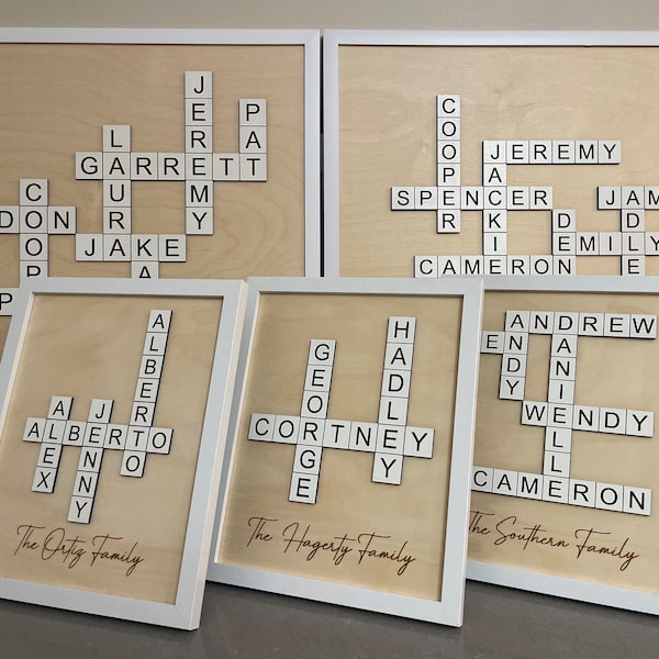 Personalize Family Name Scrabble - Etsy