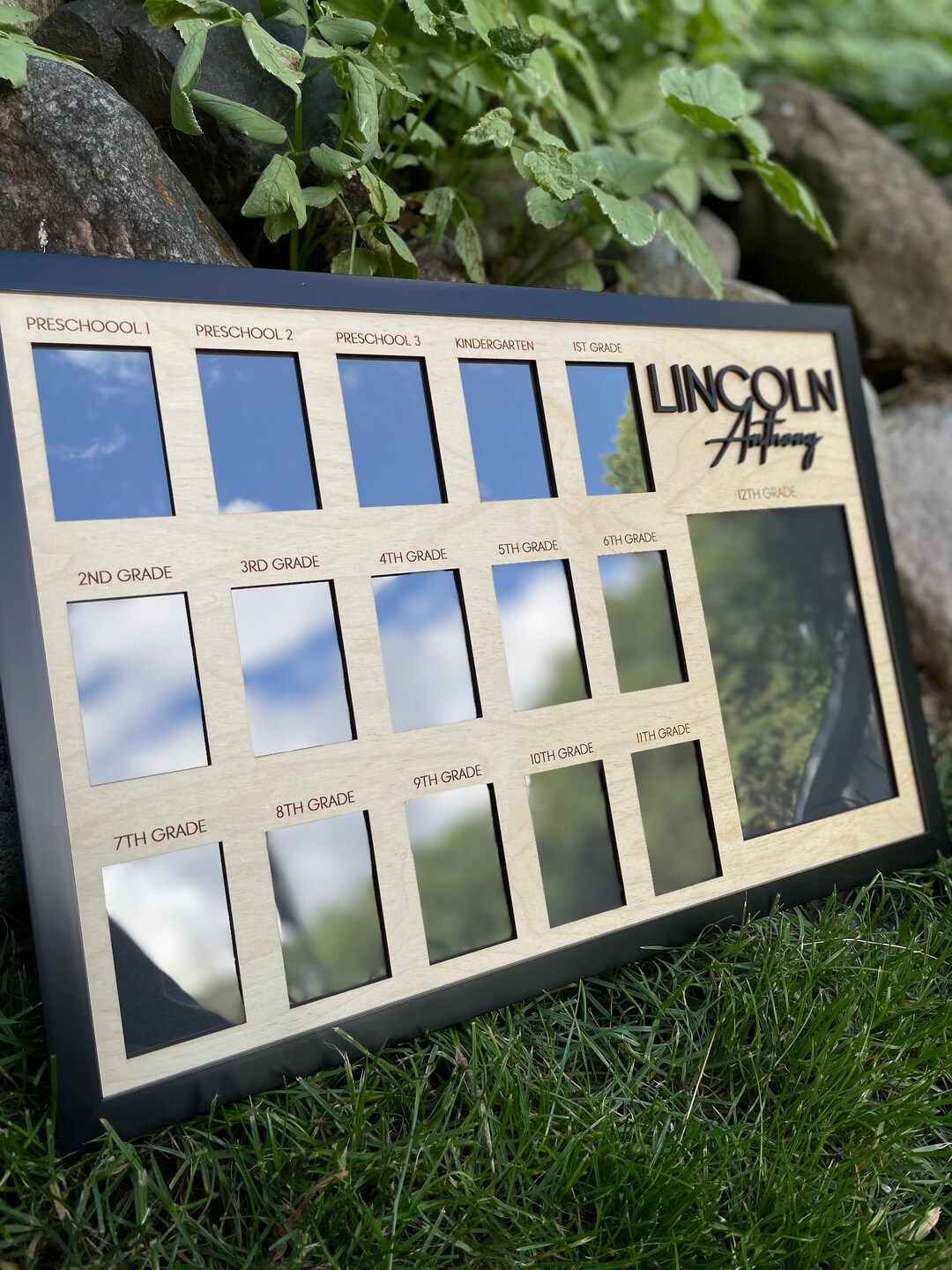 K-12 Newborn to Graduation Class Photo Frame | Personalized School ...