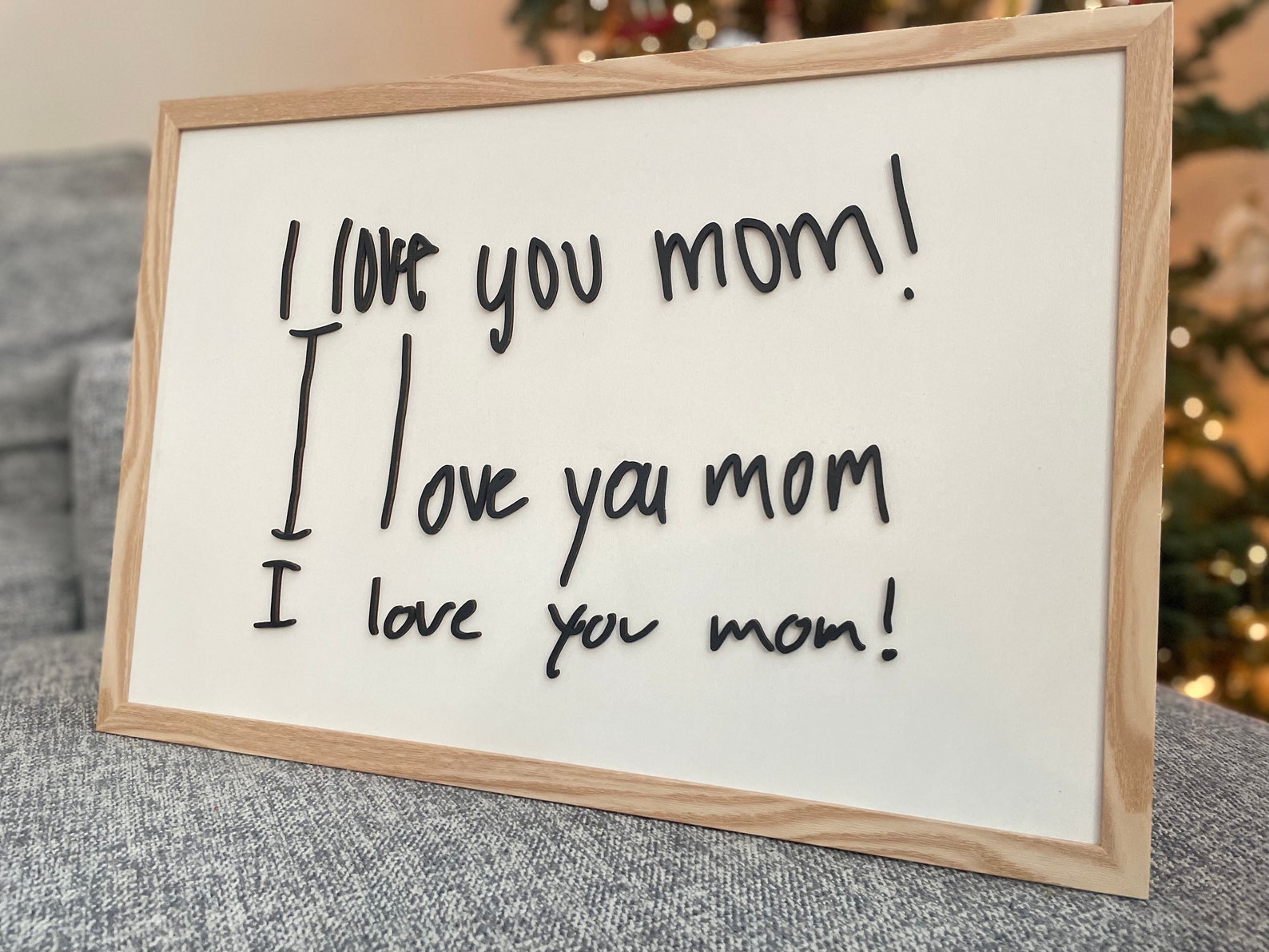 Child's Handwriting Sentimental Gift | Framed Sign | Keepsake ...
