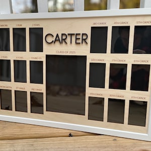 K-12 Newborn to Graduation Class Photo Frame | Personalized School ...