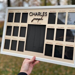 K-12 Newborn to Graduation Class Photo Frame | Personalized School ...