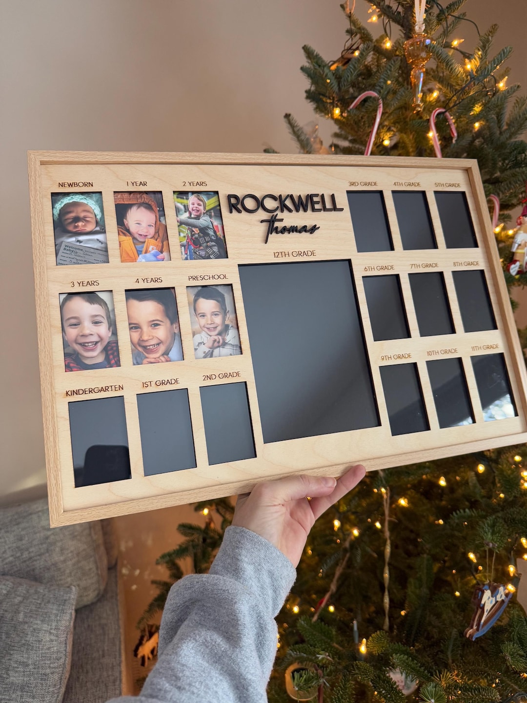 K-12 Newborn to Graduation Class Photo Frame | Personalized School ...