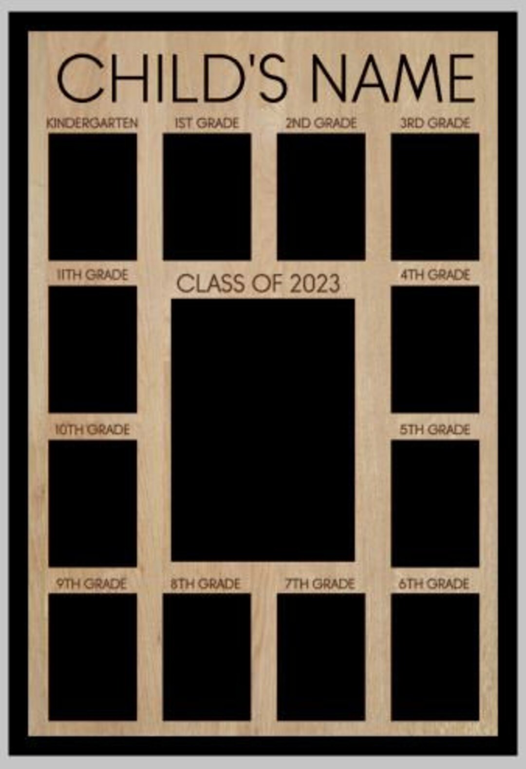 K-12 Kindergarten Graduation Class Photo Frame Personalized School ...